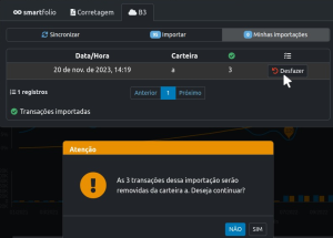 Como importar transações da B3